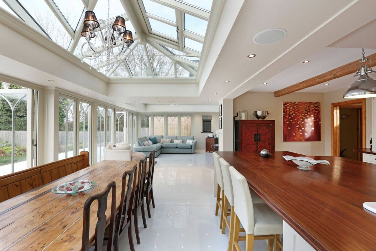 Open Plan Orangery Kitchen Extension in Berkshire - David Salisbury