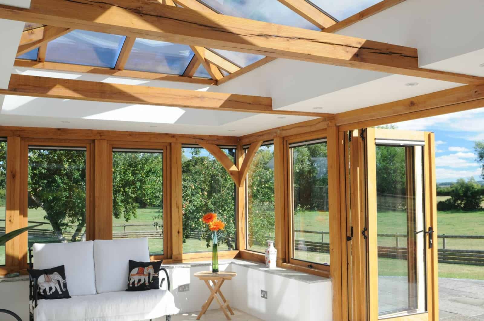 Contemporary Oak Orangery Extension in Somerset - David Salisbury