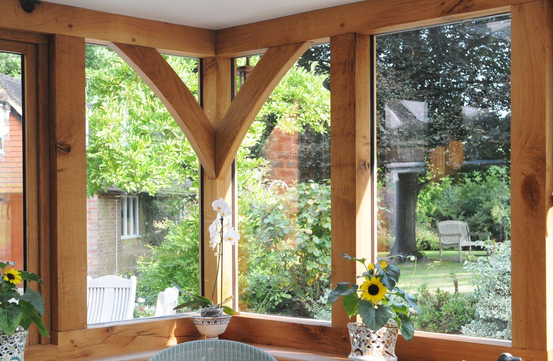 Oak Framed Orangery Extension in West Sussex - David Salisbury